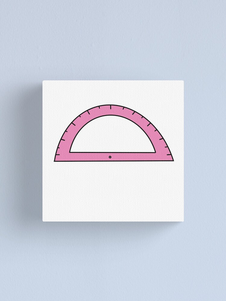 "Pink Protractor" Canvas Print by buynomials | Redbubble