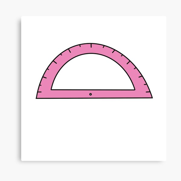 "Pink Protractor" Canvas Print by buynomials | Redbubble