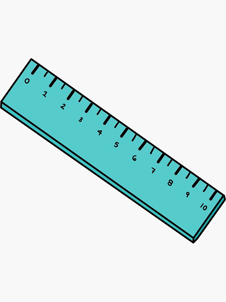 "Blue Ruler" Sticker for Sale by buynomials | Redbubble