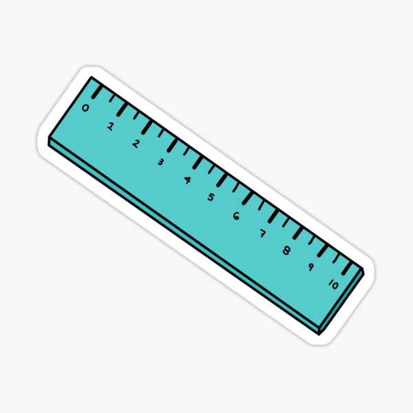 "Blue Ruler" Sticker for Sale by buynomials | Redbubble