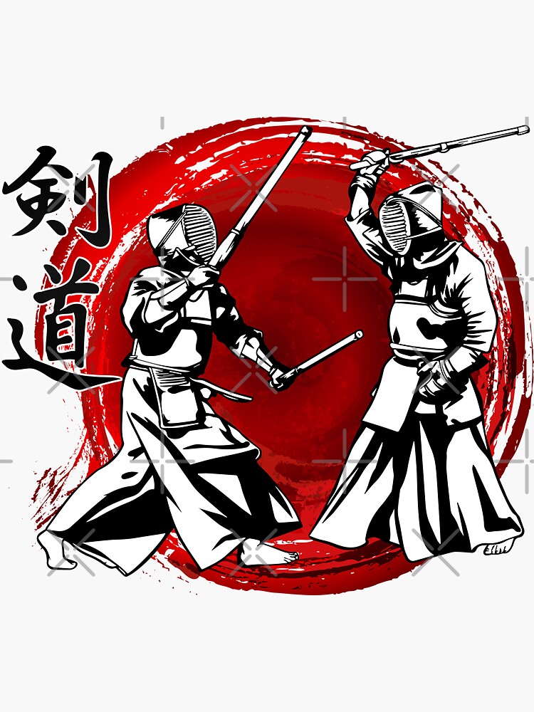 "Kendo" Sticker by DCornel | Redbubble