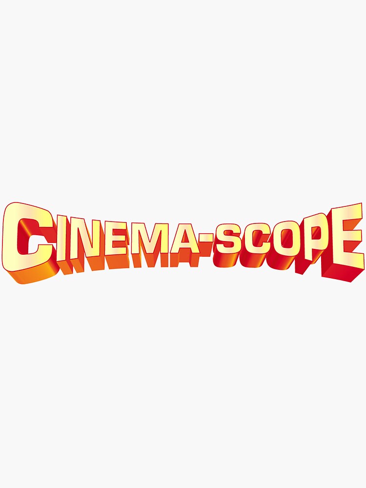 "Cinemascope" Sticker for Sale by dkonishi | Redbubble
