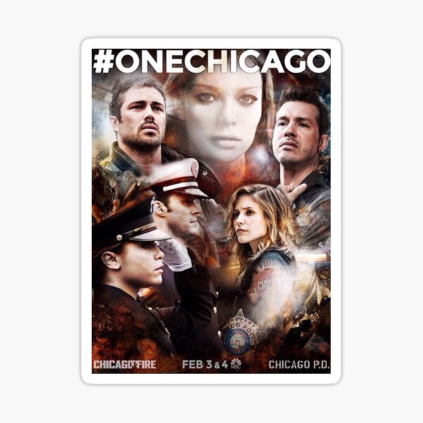 "One Chicago" Sticker by leahgrace7 | Redbubble