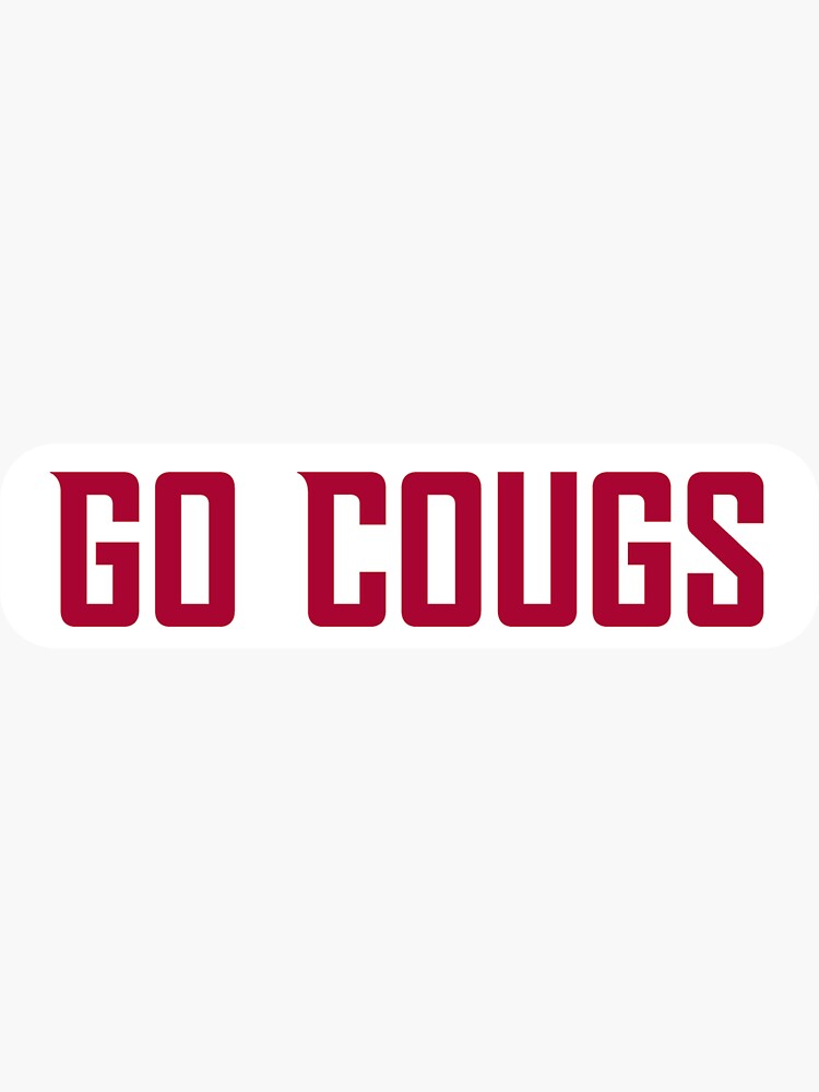 "Go Cougs" Sticker for Sale by dhobbs92 | Redbubble