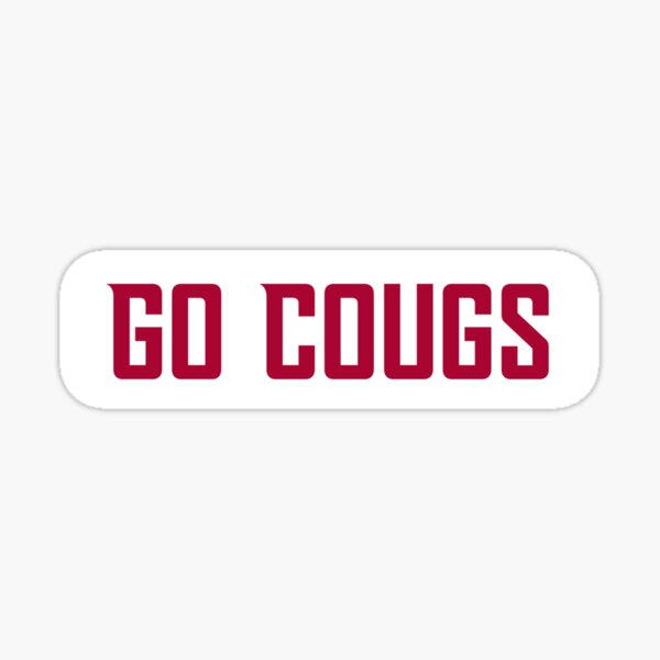 "Go Cougs" Sticker for Sale by dhobbs92 | Redbubble