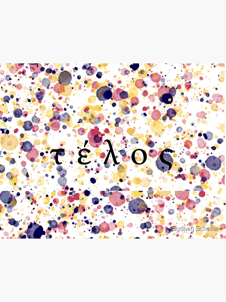 "telos greek aristotle" Sticker by thatsquidney | Redbubble