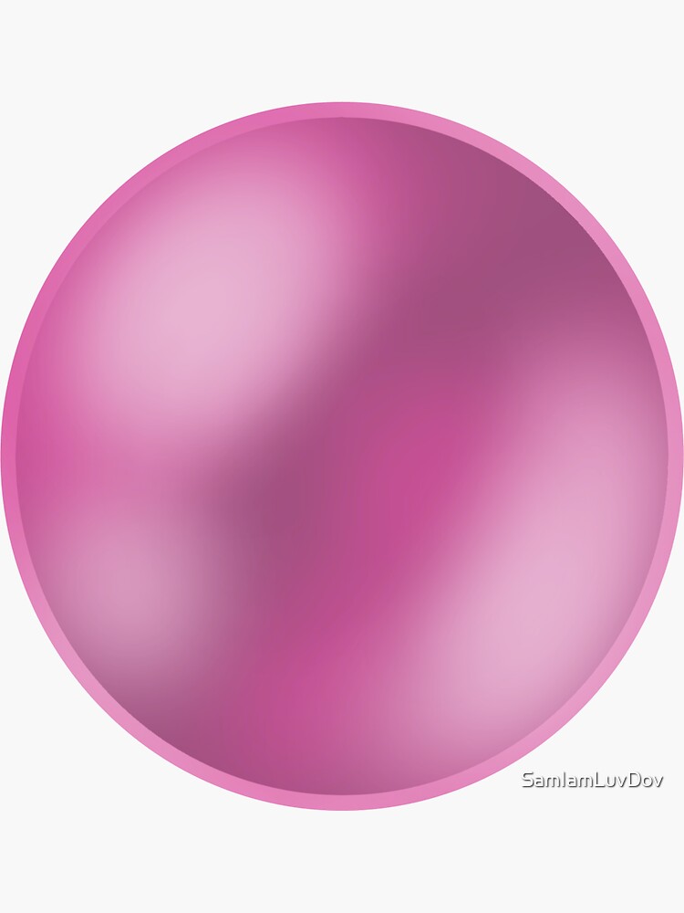 "Pink Bubble" Sticker for Sale by SamIamLuvDov | Redbubble