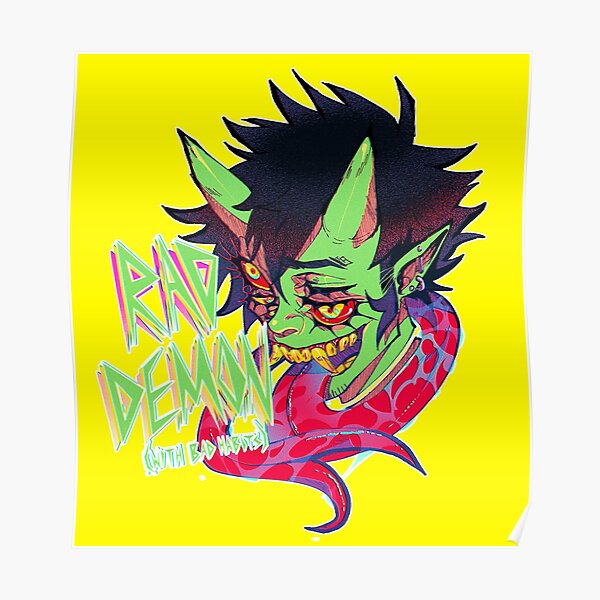 Póster «Rad Demon (con malos hábitos)» de It-a | Redbubble