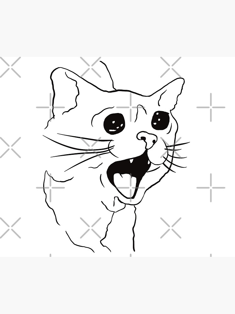 "Classic Crying Cat Meme" Poster for Sale by MaddysArts | Redbubble
