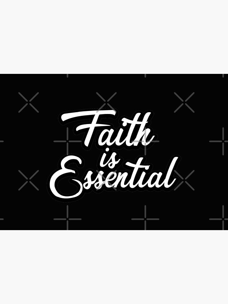 "FAITH IS ESSENTIAL INSPIRATIONAL QUOTE FACE MASK" Mask for Sale by ...