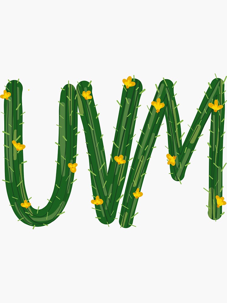 "UVM cactus" Sticker for Sale by lolacook | Redbubble