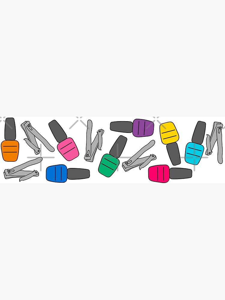 "Colorful Nail tech, Nail Polish, nail Clippers" Sticker by PLLDesigns ...