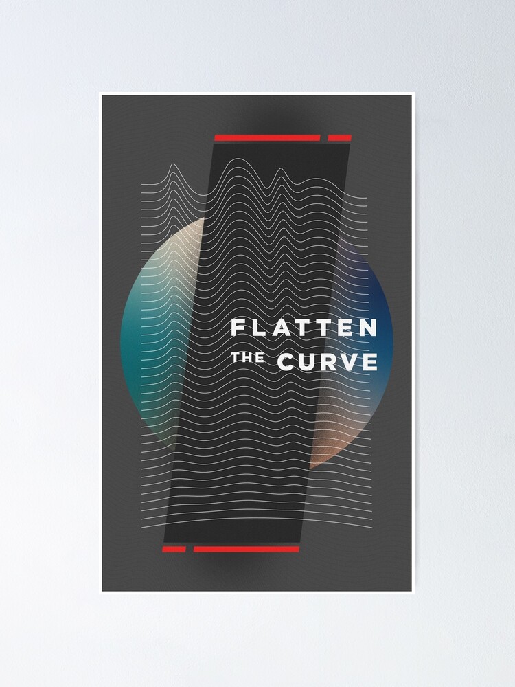 "Flatten the Curve" Poster by jnicho24 | Redbubble