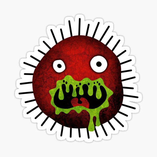 "Crazy Germ" Sticker by sandygrafik | Redbubble