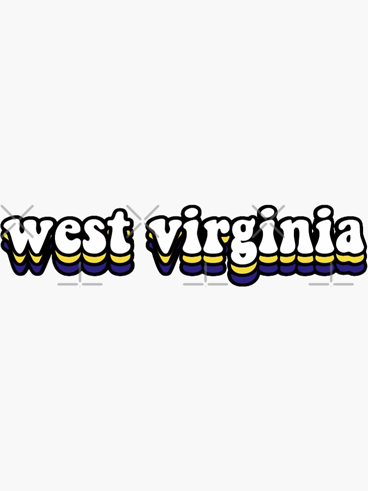 "wvu" Sticker for Sale by collegeacc | Redbubble