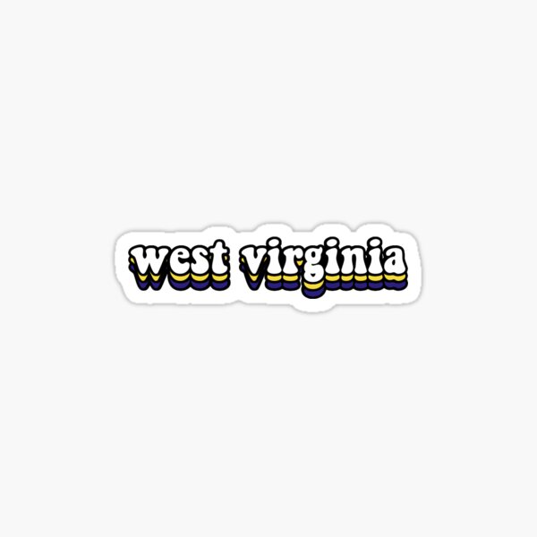 "wvu" Sticker for Sale by collegeacc | Redbubble