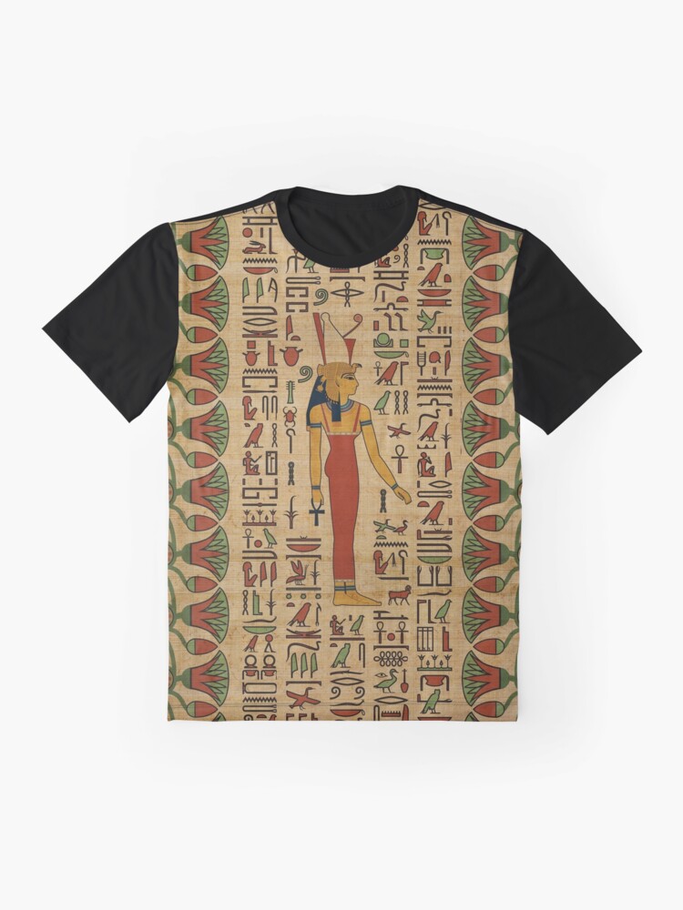 "Egyptian Mut Ornament on papyrus " T-shirt for Sale by Nartissima ...