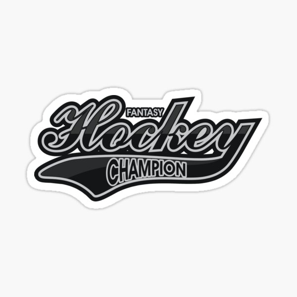 "Fantasy Hockey Champion Swash" Sticker for Sale by FanSportsSpot ...