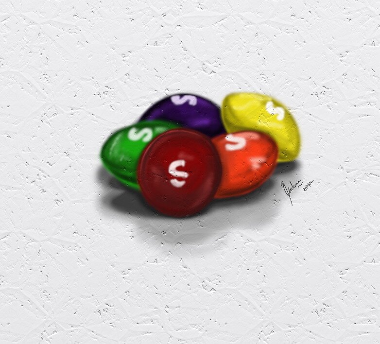 "Skittles Digital Painting" by IraMadHatter | Redbubble