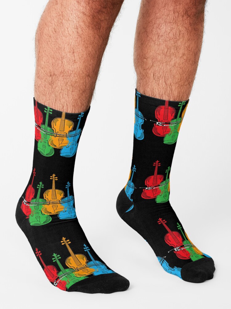 "Retro cello" Socks by bestshirtdesign | Redbubble