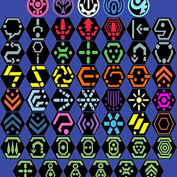 "Phantasy Star Online - Icons" Sticker for Sale by Gekidami | Redbubble