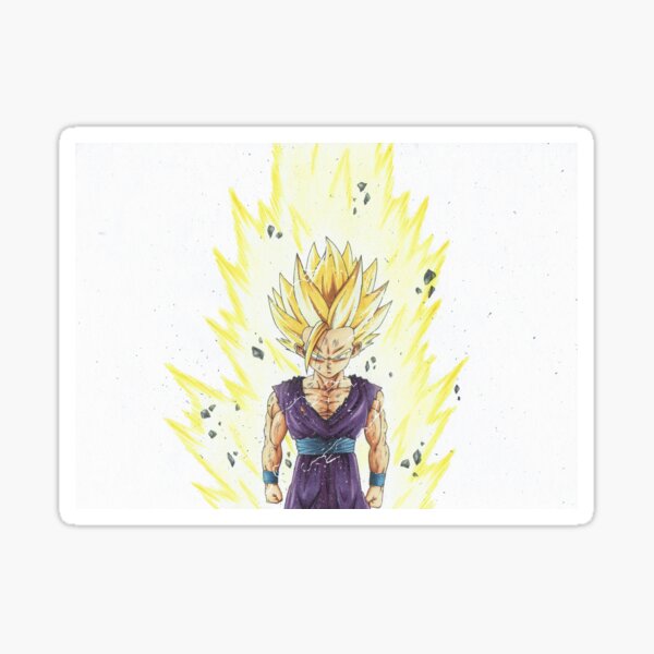 "Gohan " Sticker for Sale by drawinsaiyan | Redbubble