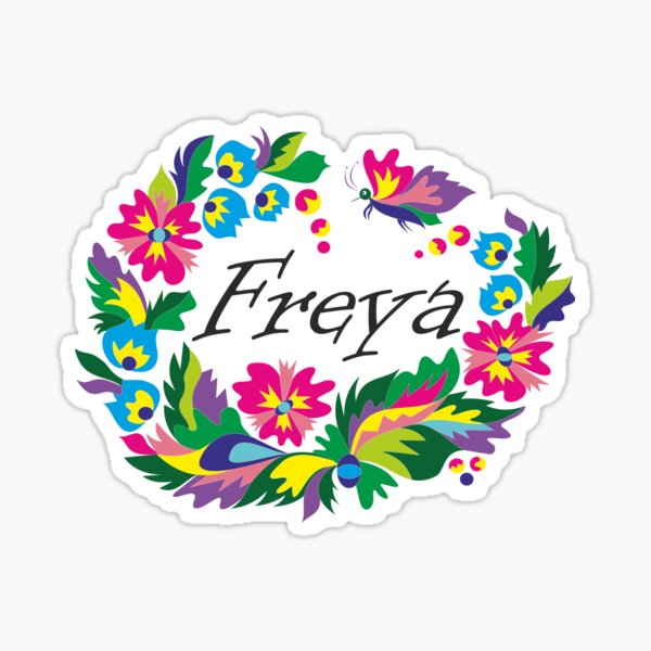 Freya Name Stickers | Redbubble