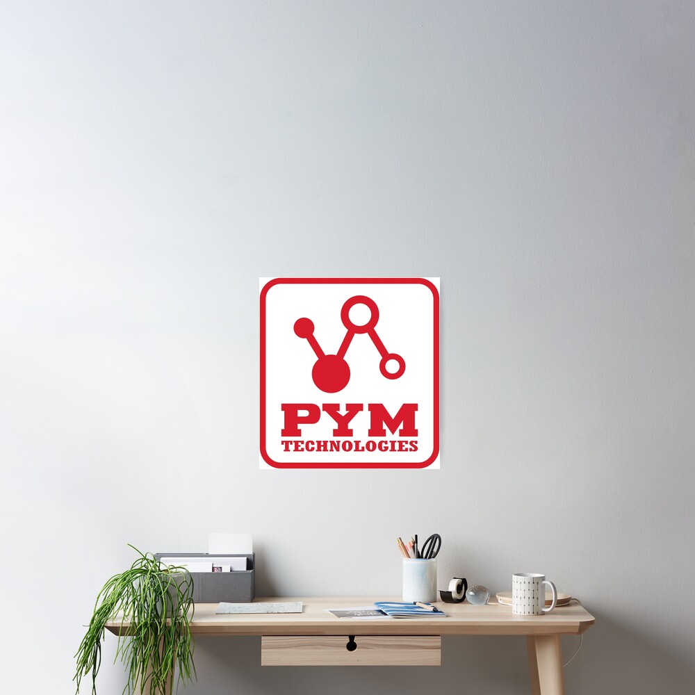 "Pym Tech Red Logo" Poster by Bmused55 | Redbubble