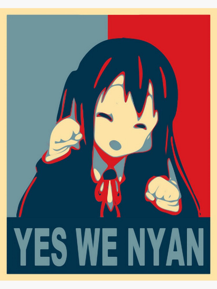 "Azusa-Yes We Nyan" Sticker for Sale by Xithyll | Redbubble