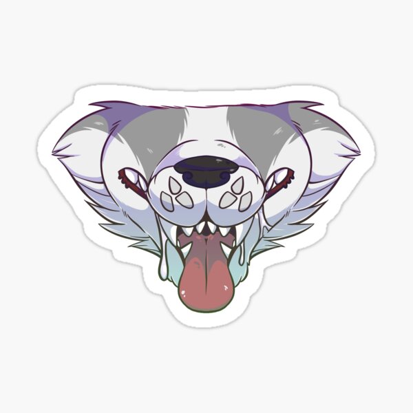 "Husky maw" Sticker by ApesArt | Redbubble
