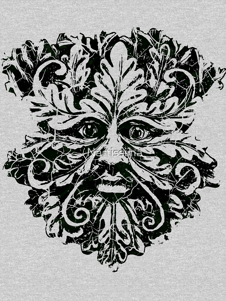 "The Green Man" T-shirt for Sale by Nartissima | Redbubble | green man ...