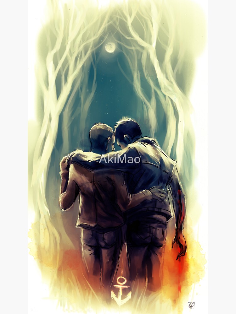 "sterek" Sticker for Sale by AkiMao | Redbubble