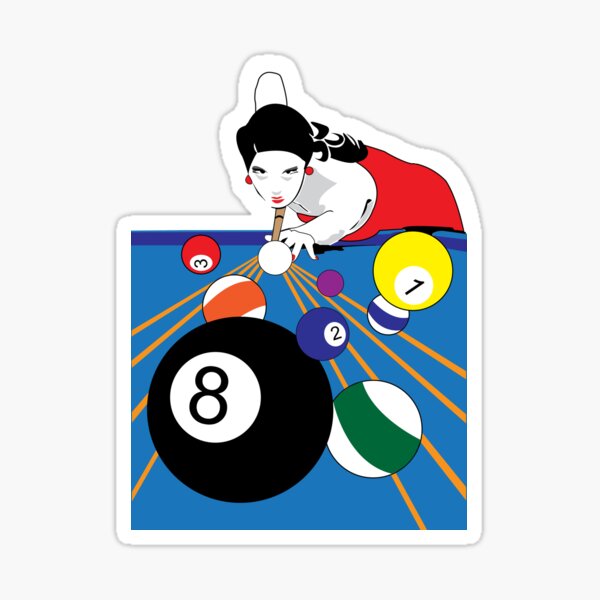 Pool Table Stickers | Redbubble