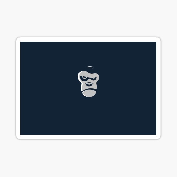 "Angry Grumpy Gorilla Ape Solo" Sticker by Telelove | Redbubble