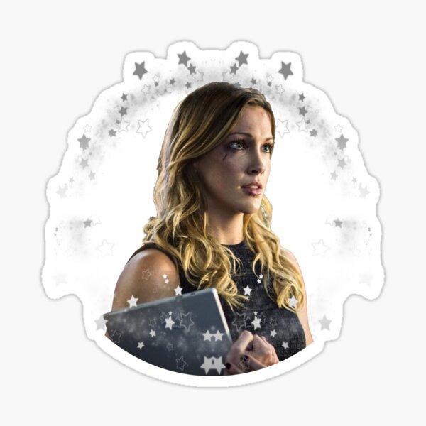 "Katie Cassidy | Laurel Lance grey stars" Sticker for Sale by dutchchu ...