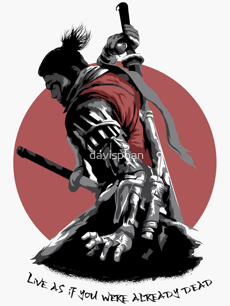 "Sekiro: Shadows Die Twice" Sticker by davisphan | Redbubble