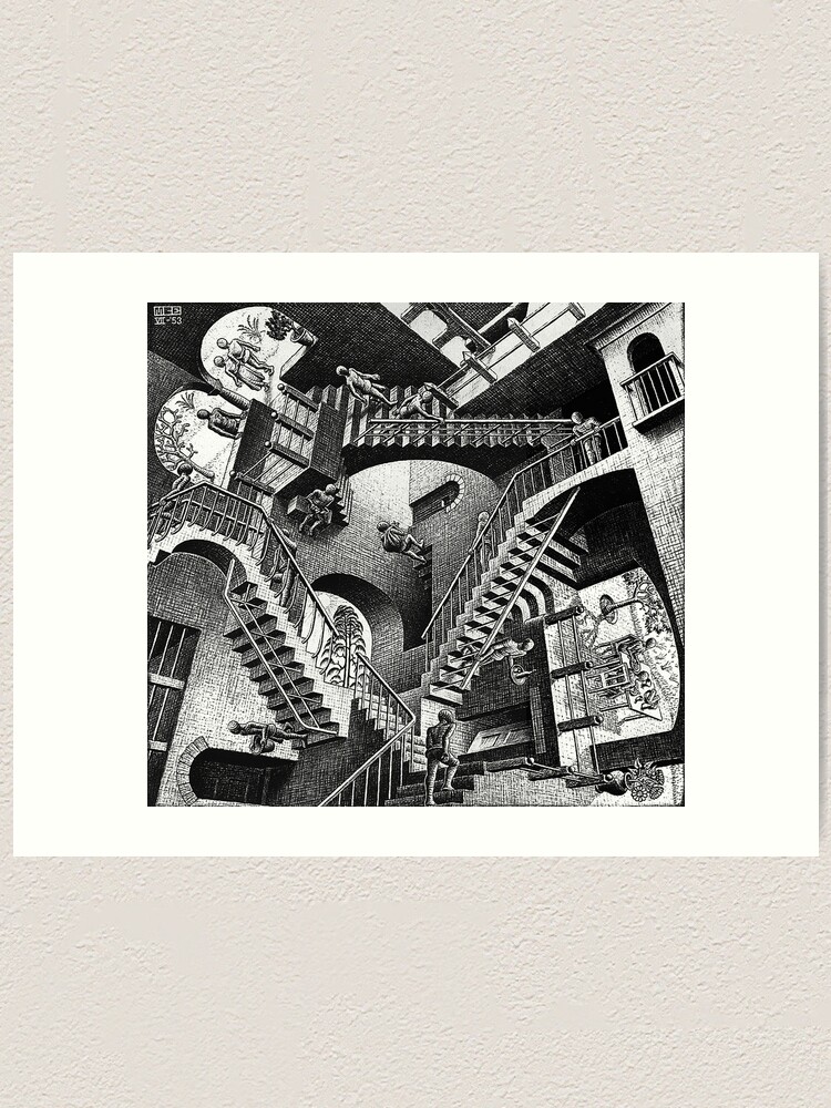 "M.C. Escher - Relativity " Art Print for Sale by Pikokk | Redbubble