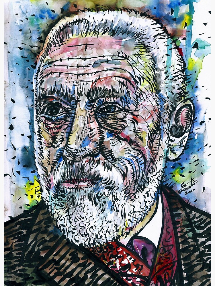 "WILHELM DILTHEY watercolor and ink portrait" Art Board Print for Sale ...