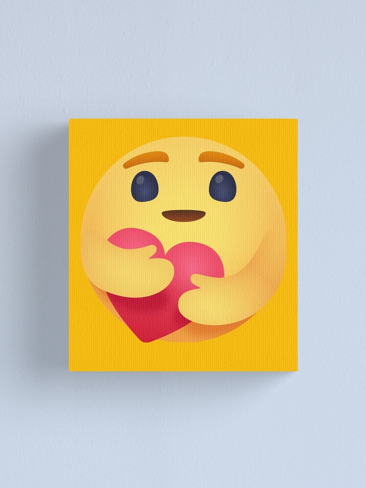 "Facebook Care Emoji Reaction" Canvas Print for Sale by Hipstorium ...