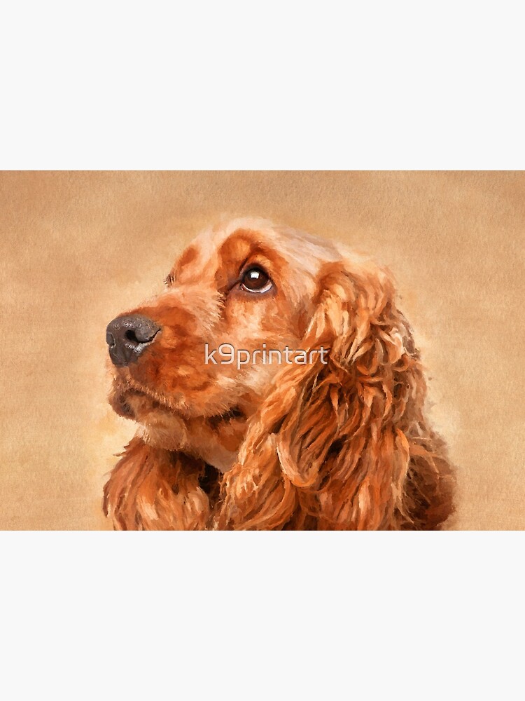 "English Cocker Spaniel Dog Digital Art" Mask for Sale by k9printart ...