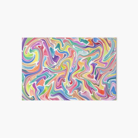 "Psychedelic multi-colour marble effect digital artwork" Art Board ...
