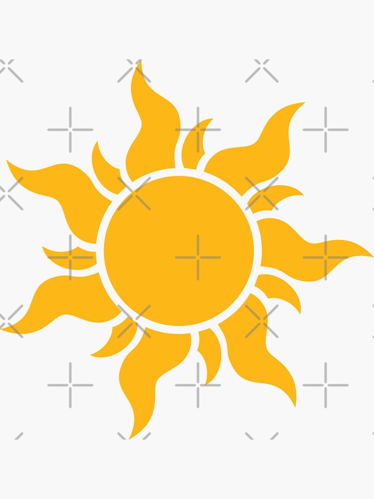 "Tangled Kingdom Sun" Sticker for Sale by Jenelle Carter | Redbubble