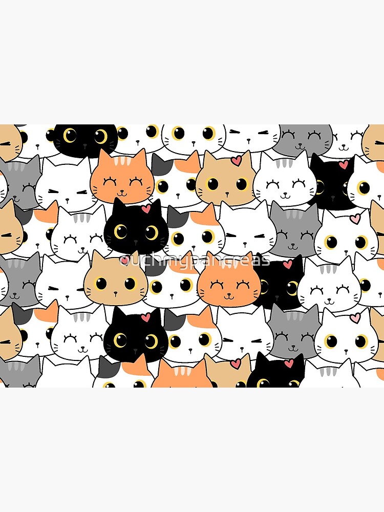 "Kawaii Cats" Mask for Sale by ouchmypancreas | Redbubble