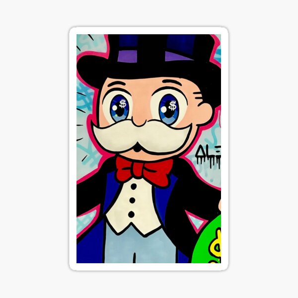 "$ Monopoly Man Phone Case $" Sticker for Sale by monopolyman1 | Redbubble