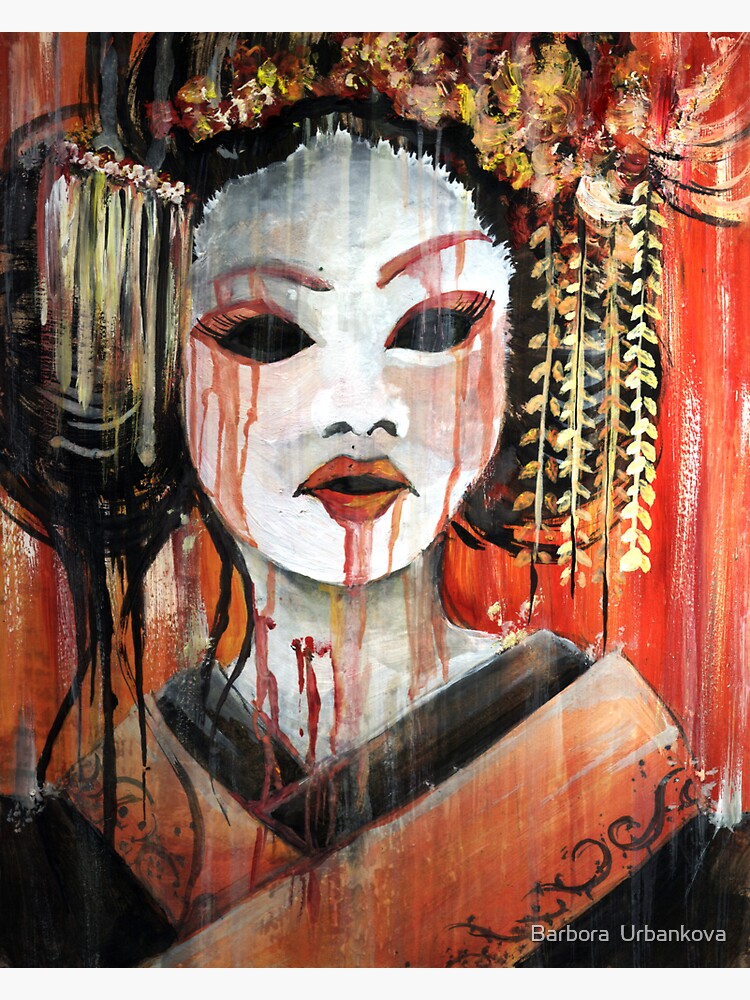 "Geisha in Autumn Rain: The Innocent Concubine" Sticker for Sale by ...