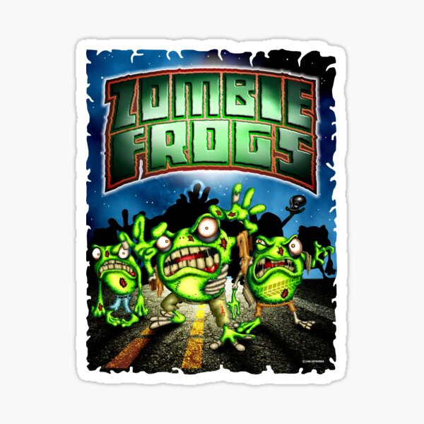 "Zombie Frogs " Sticker for Sale by LinkArtworks | Redbubble