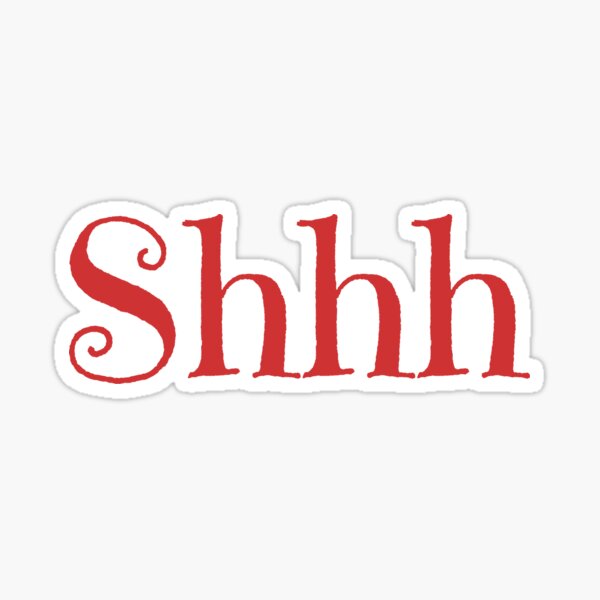 "Shhh face mask" Sticker by designInk | Redbubble