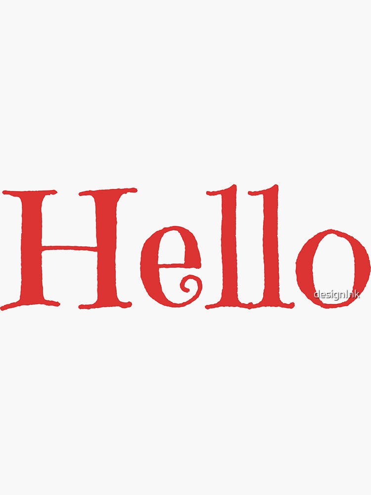" Hello face mask" Sticker by designInk | Redbubble