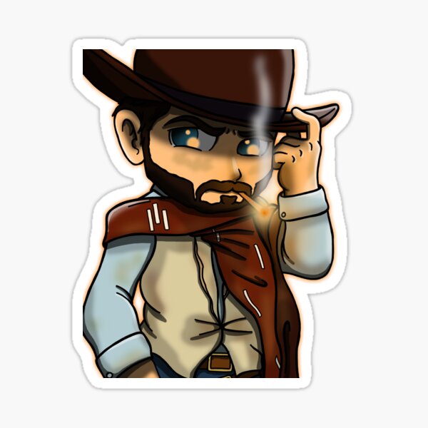 "The Man With No Name" Sticker for Sale by Emma1706 | Redbubble