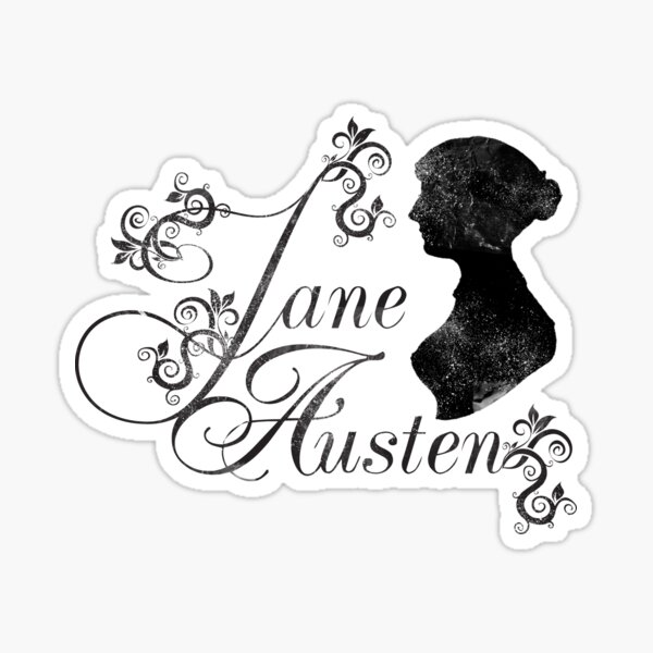 "Jane Austen" Sticker for Sale by erospsyche | Redbubble